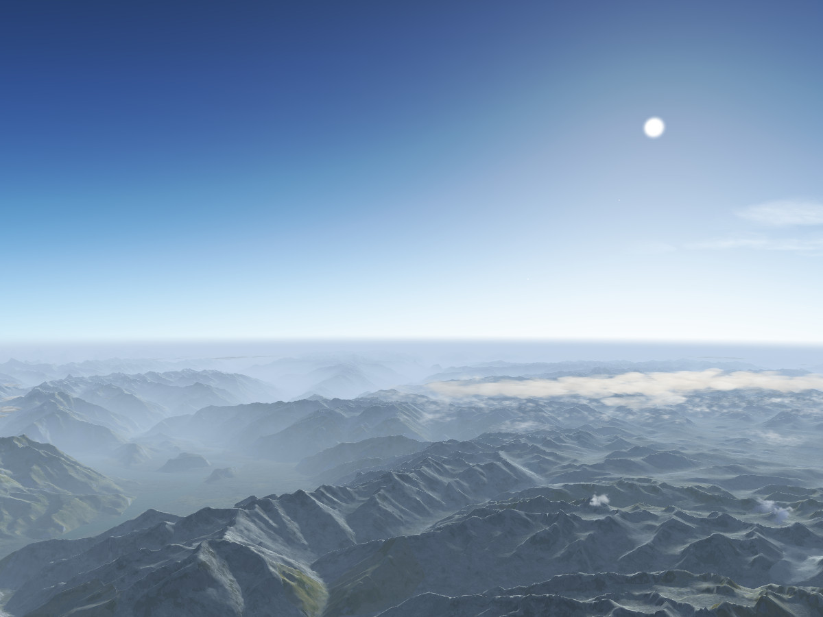 The magic of light and haze - FlightGear
